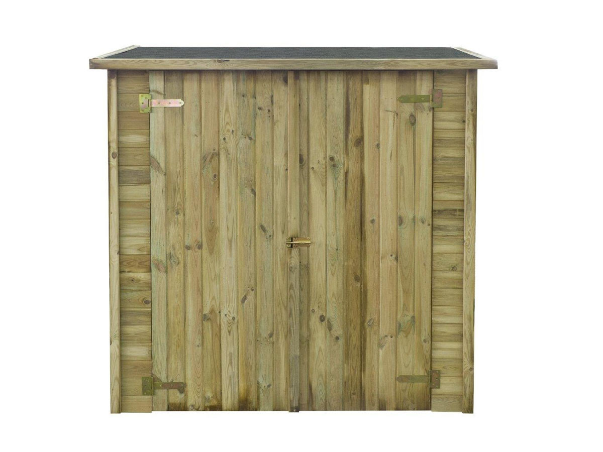 ABRI JARDIN BOIS ADOSSABLE LIPKI - 1.79 X 0.90 X 1.78/1.87 m - Habitat et jardin