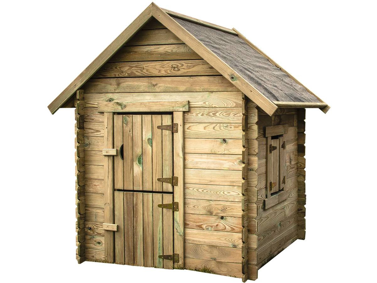 Maisonnette en bois "Sophie" - 120 x 120 x 159 cm - Habitat et jardin